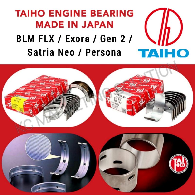 Original TAIHO Main Bearing Set / Con Rod Bearing Set (Size STD) BLM ...