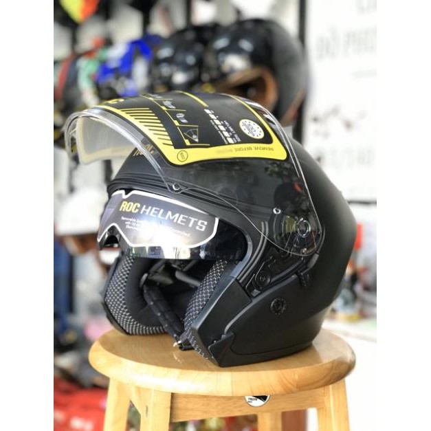 Genuine ROC 02 3 / 4 Head Helmet (With anti-theft hat lock) | Shopee ...