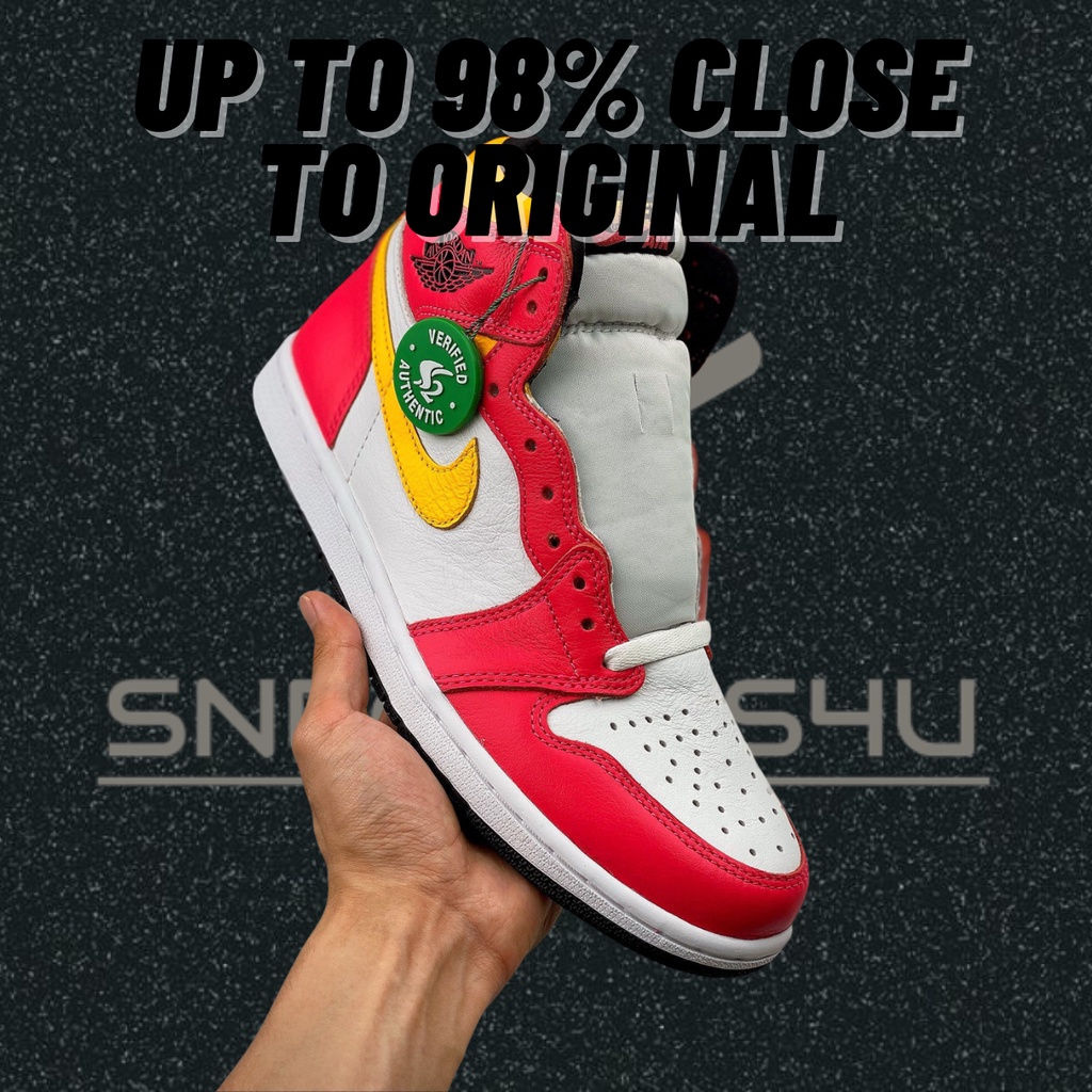 [God Version] Nike Air Jordan 1 AJ1 High "Light Fusion Red" Casual High ...