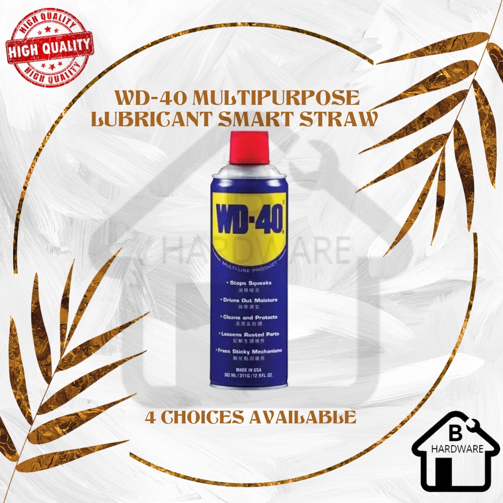 WD-40 Multi-Use Product Multi-Purpose Lubricant SMART STRAW (191ml 333ml 382ml 412ml) | Shopee ...