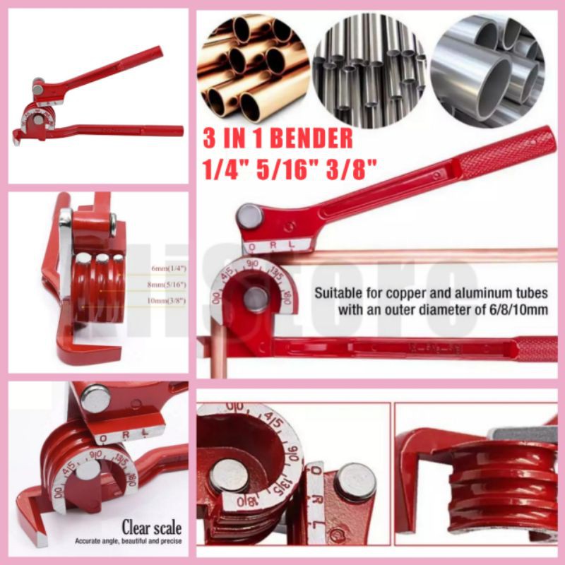ALi Copper Tube Bender 3 IN 1 Refrigerator Aircond Peti Ais Tool ...