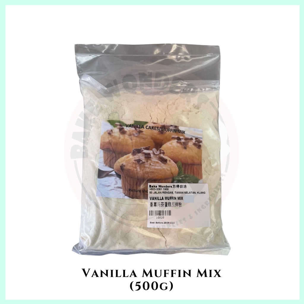 Vanilla Muffin Mix/Premixes/Tepung Premix Muffin (500g/1KG) | Shopee ...