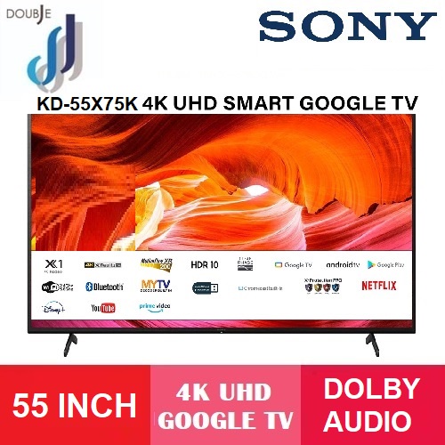 Sony 55 Inch 4K UHD Google TV KD-55X75K Smart Google TV Android ...
