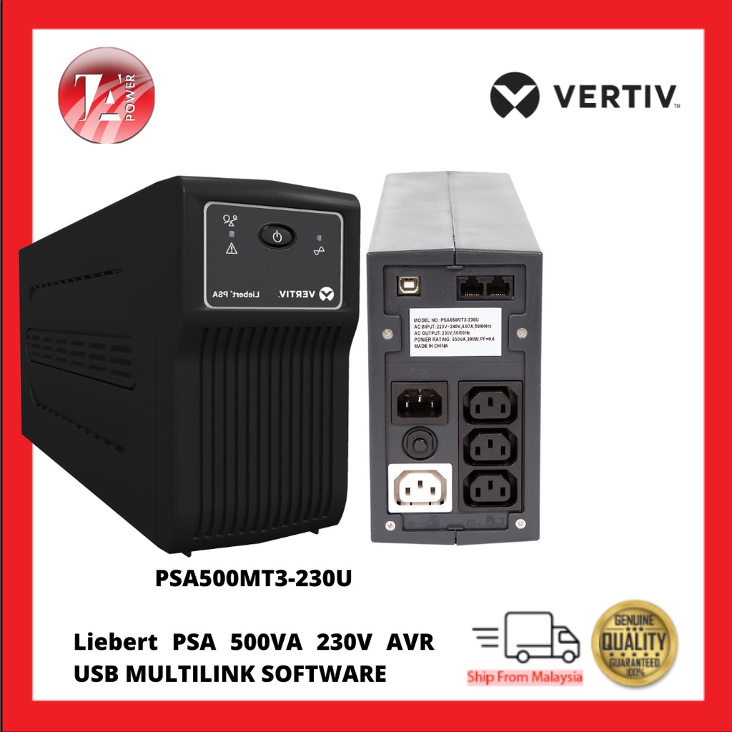 Libert PSA 500VA 230V AVR USB Multilink Software PSA500MT3-230U | Shopee Malaysia
