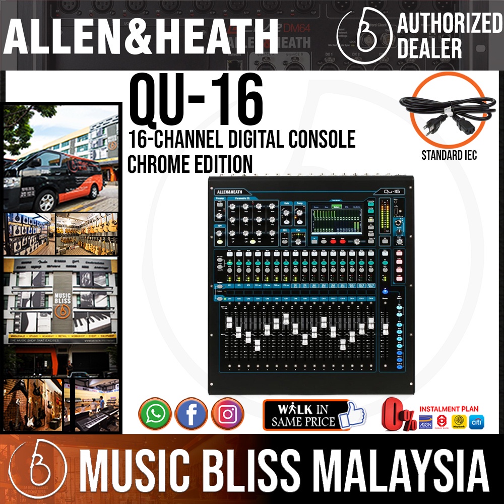 Allen & Heath Qu-16 Chrome Edition Digital Mixer (Qu16) | Shopee Malaysia