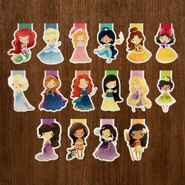 Disney Princess Set Magnetic Bookmark Magnetic Bookmark | Shopee Malaysia