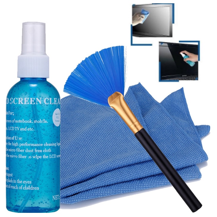 LCD Cleaner 3 in 1 PC Laptop Screen Phone Monitor Cleaning Kit Cuci ...