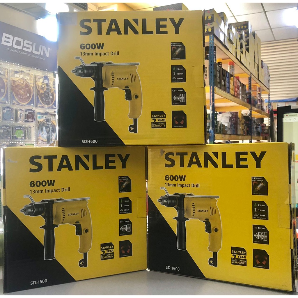 STANLEY SDH600 13MM IMPACT DRILL 600W (2YEAR WARRANTY) | Shopee Malaysia