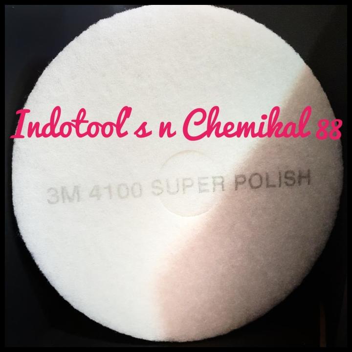 3m Super White Polish 4100 16 Inch / Floor Buffing Pad 16 "1 Box = 5Pc ...