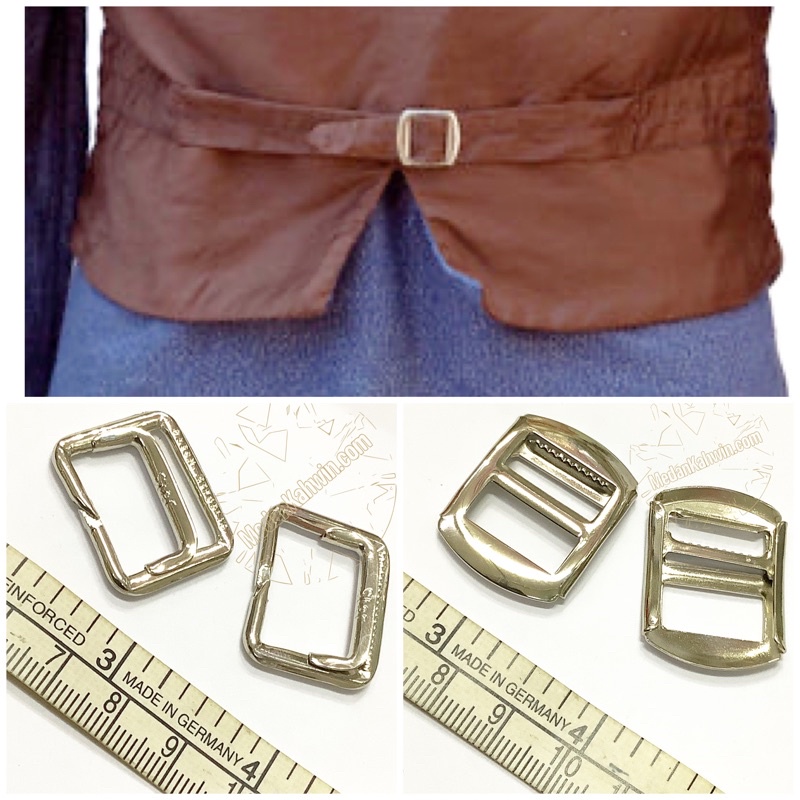 #BJ006406Q/R Pelaras Tali Pinggang Vest 0.75” Waistcoat Buckle 19mm @ 2 ...