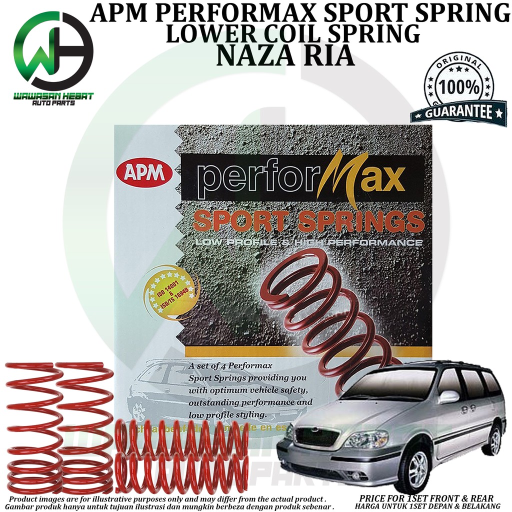 Naza Ria Lower Coil Spring , Sport Spring Apm Performax [ Original ...