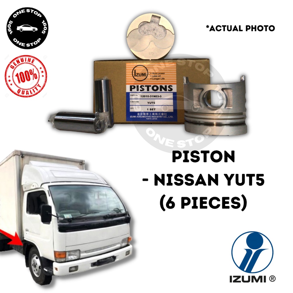 NISSAN TD42 YUT5 IZUMI PISTON SET 6PCS | Shopee Malaysia