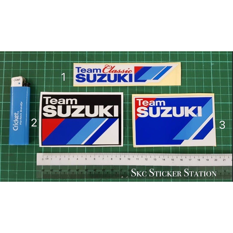 Team Suzuki / Team Classic Suzuki Sticker Cutting Overlapping ...
