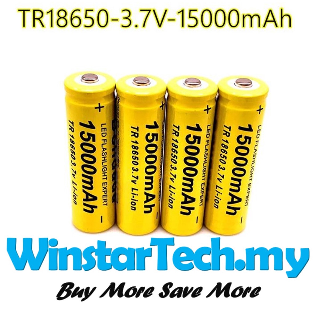 1PC High Quality DOLIDADA 15000 mAh 3.7V 18650 lithium ion batteries ...