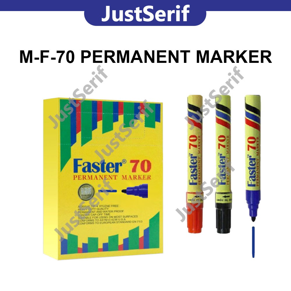 Faster Permanent Marker Pen MF70/MF90 - 1pcs | Shopee Malaysia