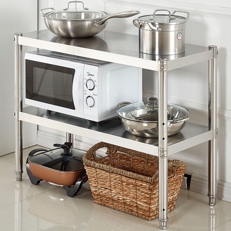 Stainless Steel Kitchen Rack Storage Organizer Oven Microwave Shelves ...