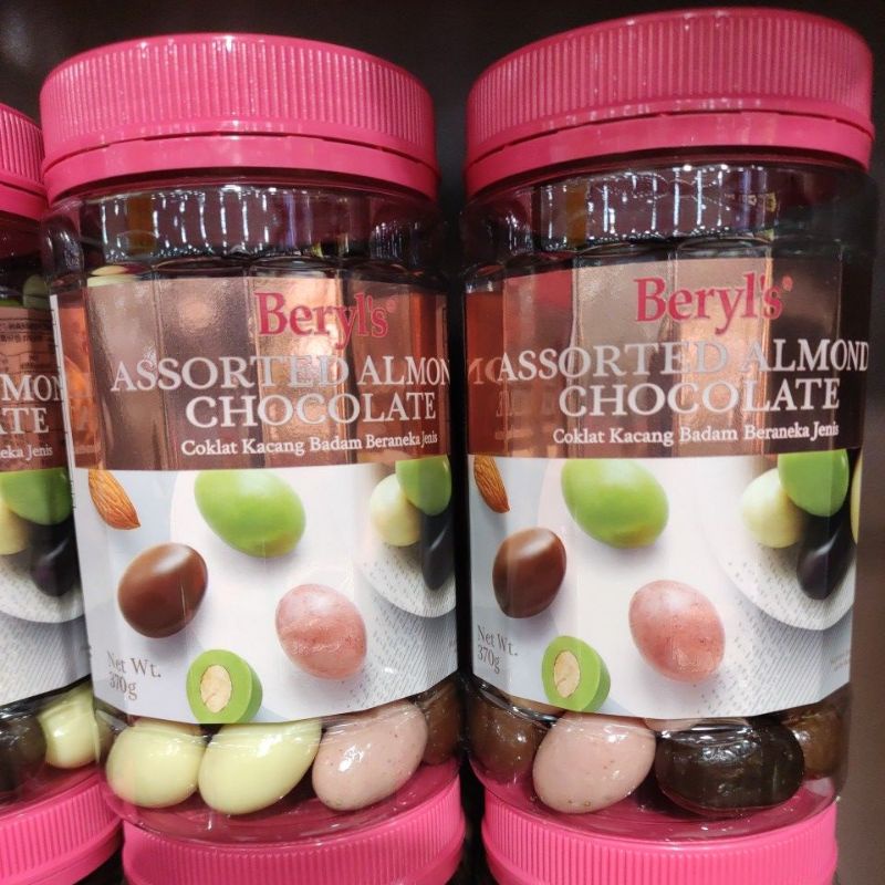 Beryls Jar 380gram-Assorted Almond Chocolate (Malaysia) | Shopee Malaysia