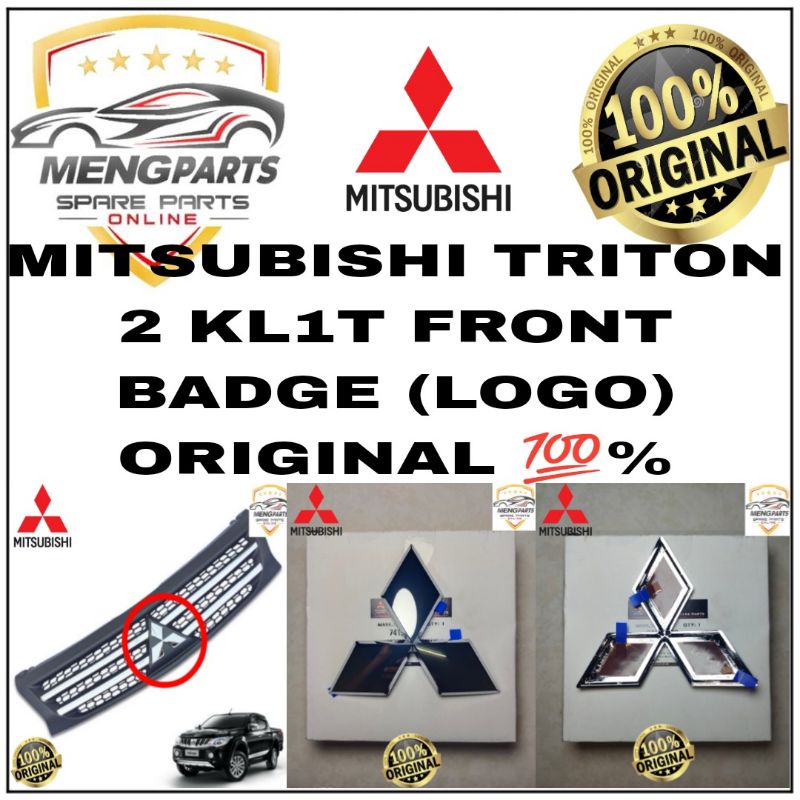 ORIGINAL 💯% MITSUBISHI TRITON 2 KL1T BADGE FRONT GRILLE/LOGO FRONT ...