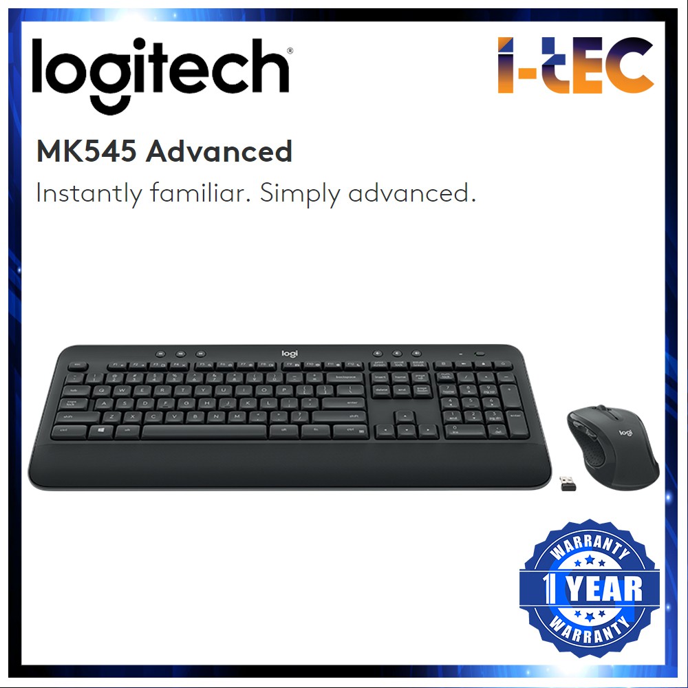 Logitech MK545 ADVANCED Instantly familiar. Extra controls Keyboard ...