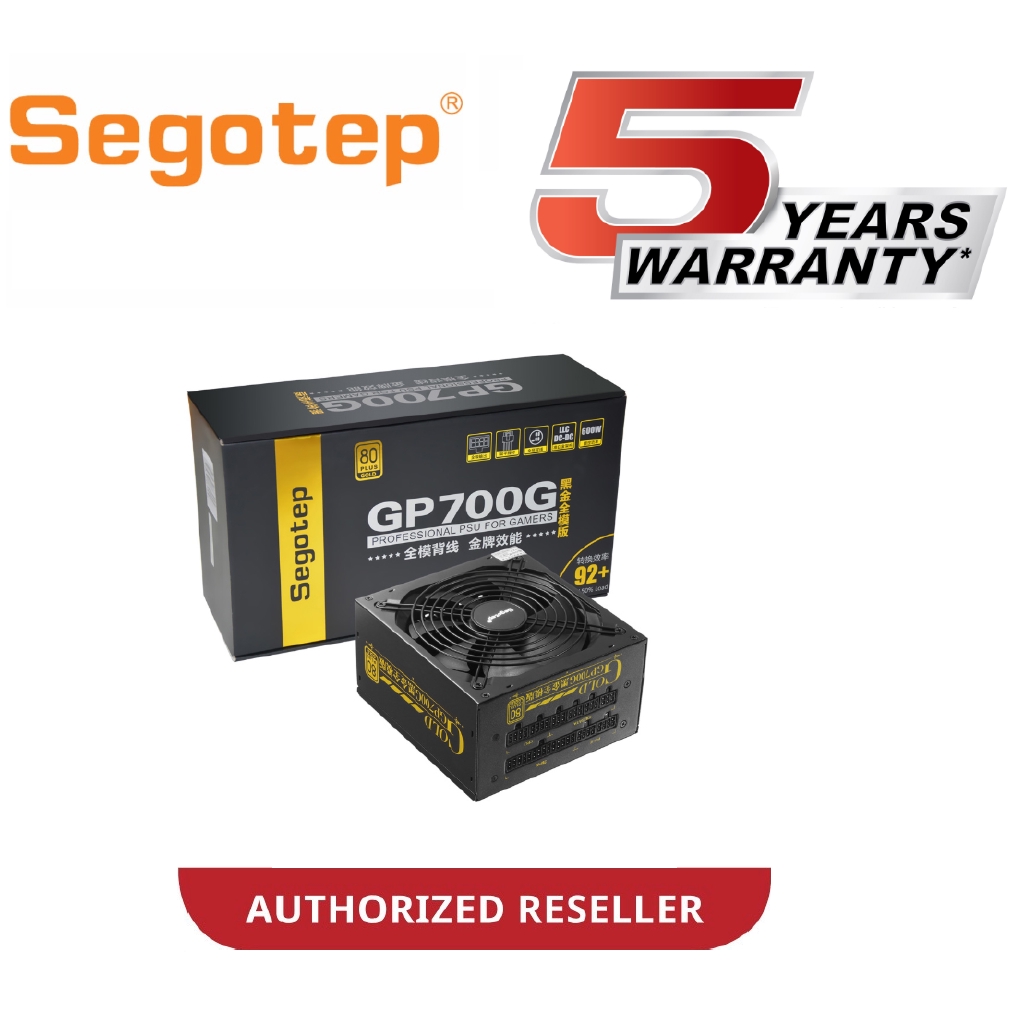 Segotep 80 Plus Gold GP700G-FM 600W Full Modular Power Supply Unit ...