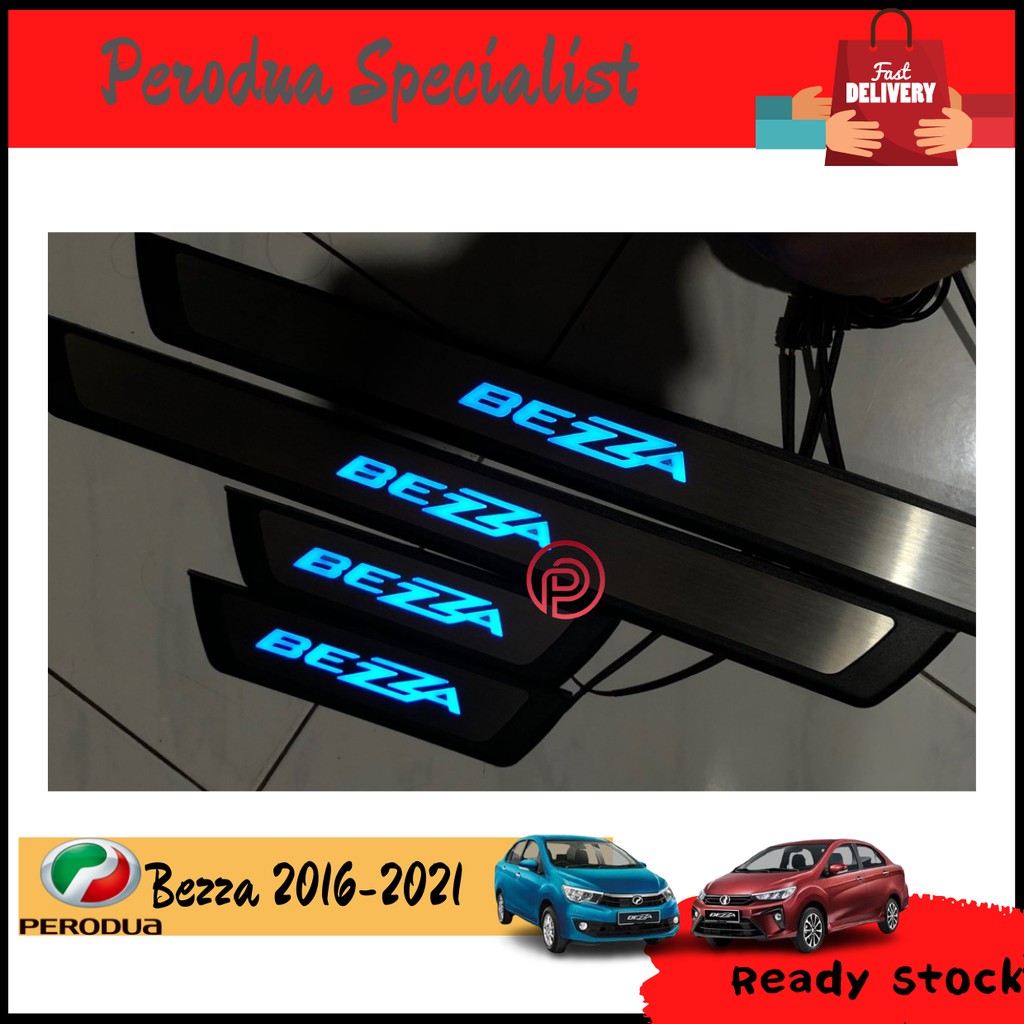 Perodua Bezza 2016-2023 Led Side Step/Side Sill Plate | Shopee Malaysia