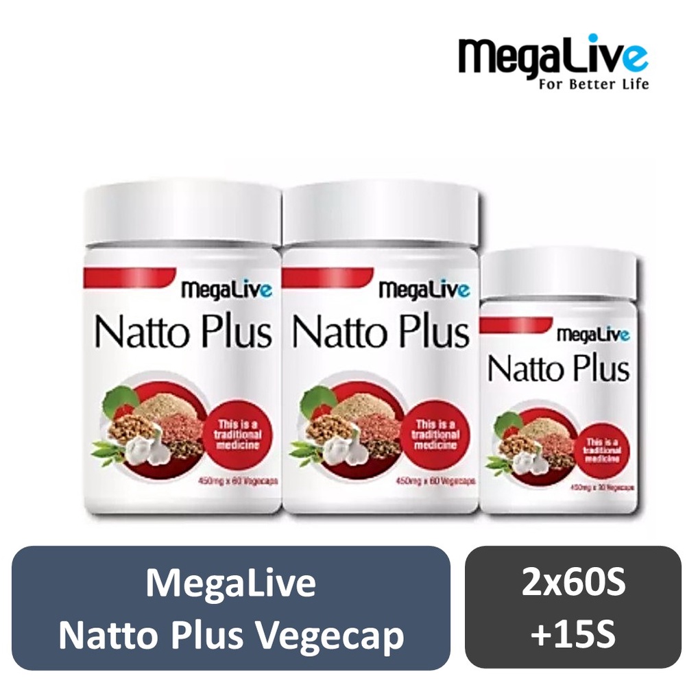 MEGALIVE NATTO PLUS (2X60'S+30'S) | Shopee Malaysia
