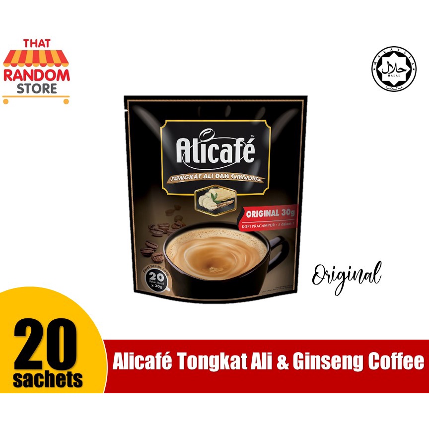 Alicafe Tongkat Ali and Ginseng Coffee (Original/Lebih Pekat/Karamel ...
