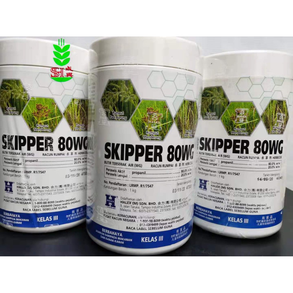 HALEX SKIPPER 80WG 1KG propanil 80.0% untuk Rumput Padi Burung/Rumput ...