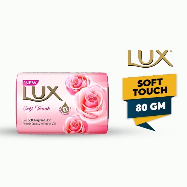 LUX BAR SOAP- 80 GM (AQUA SPARKLE, VALVET TOUCH,MAGICAL SPELL,BRIGHT IMPRESS,SOFT TOUCH ...