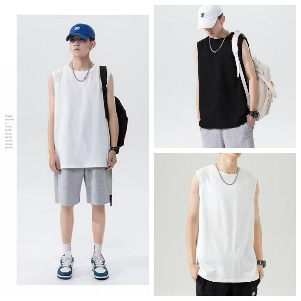 Couple Men's Tank Top Oversized men's clothing Summer Loose Large Fat ...