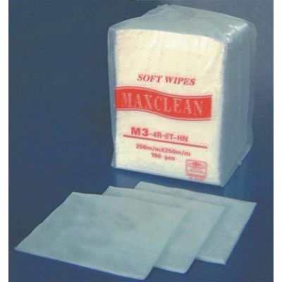 EZIS - 100PCS MAXCLEAN M3 250MM X 250MM Non-Woven Cleanroom Wipers, 40G/M2, WIP-3C-4R6T | Shopee ...