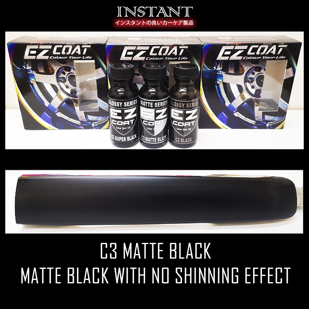 MATTE BLACK (哑黑) CHROME PAINT (EZ COAT C3 matte black) | Shopee Malaysia