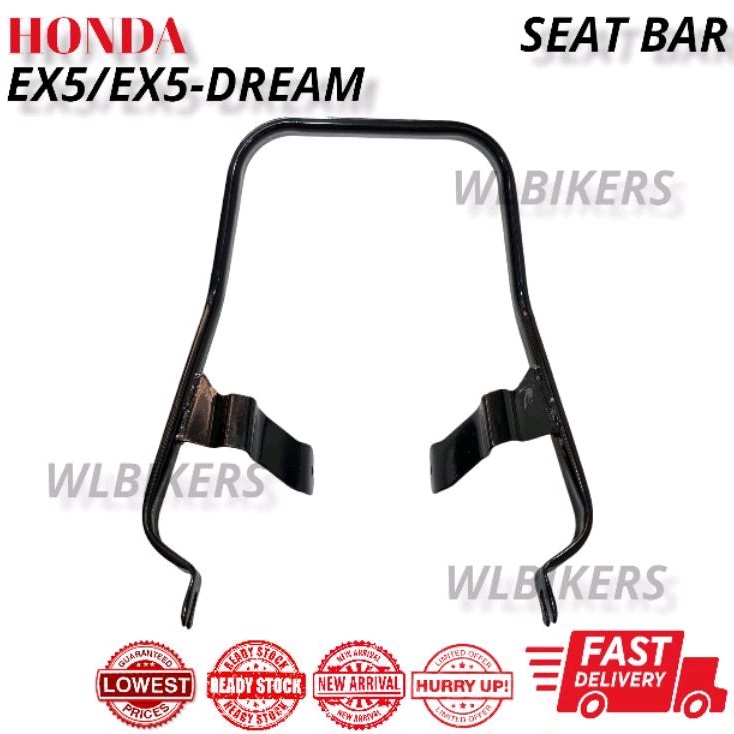 HONDA EX5 HIPOWER EX5 DREAM SEAT BAR CARIER BELAKANG BESI TANGAN PENGANG (L BAR) -HOT ITEM ...