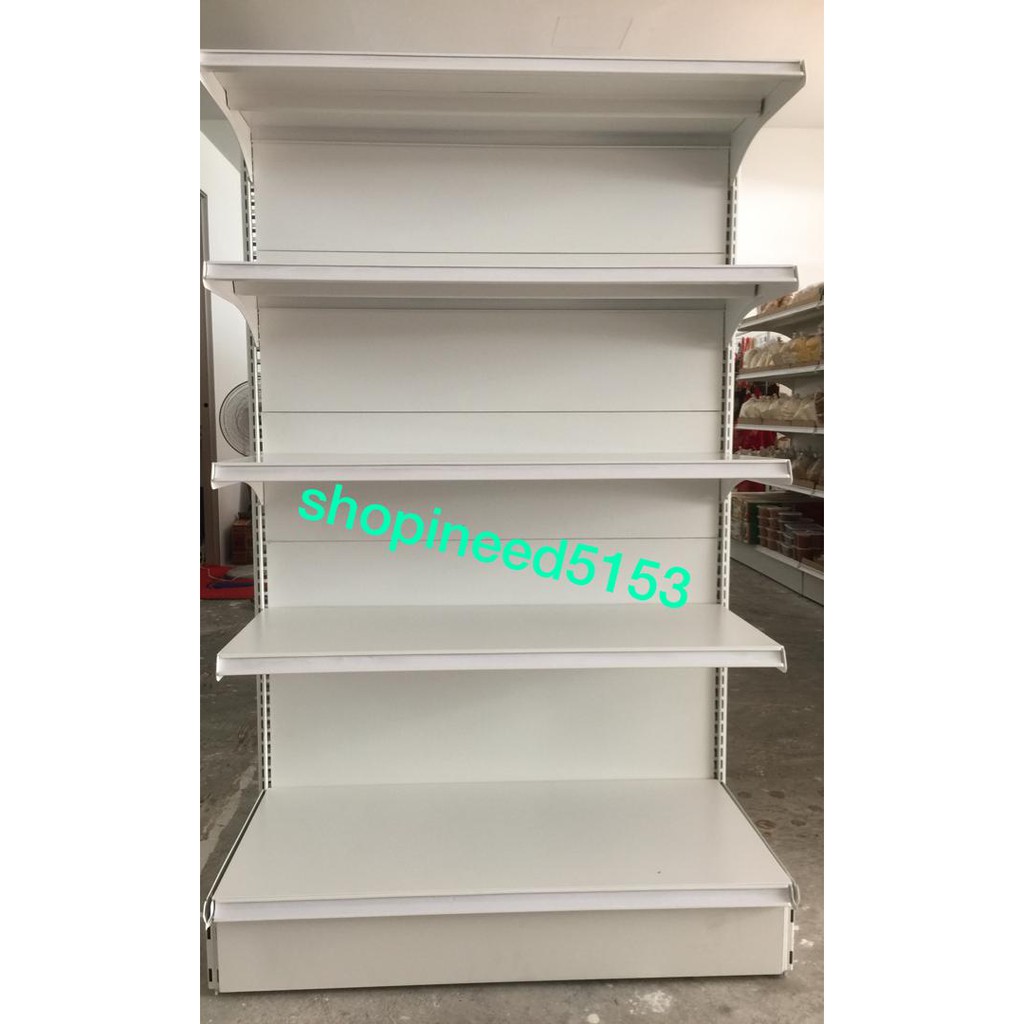 WALL GONDOLA 5'H x 4'L / DISPLAY RACK / SINGLE SIDE / RAK KEDAI RUNCIT ...