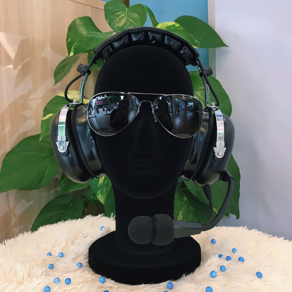 Head set with Mic Aviation headset, Pilot headset, PNR Headset - Model ...