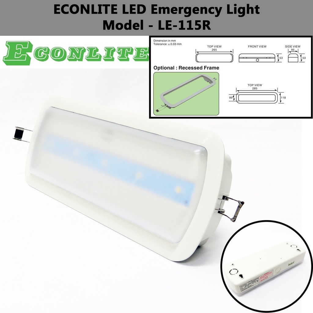 ECONLITE Lampu Kecemasan LED / Tanda Keluar LED [LP-113/LP-333/LE-115 ...