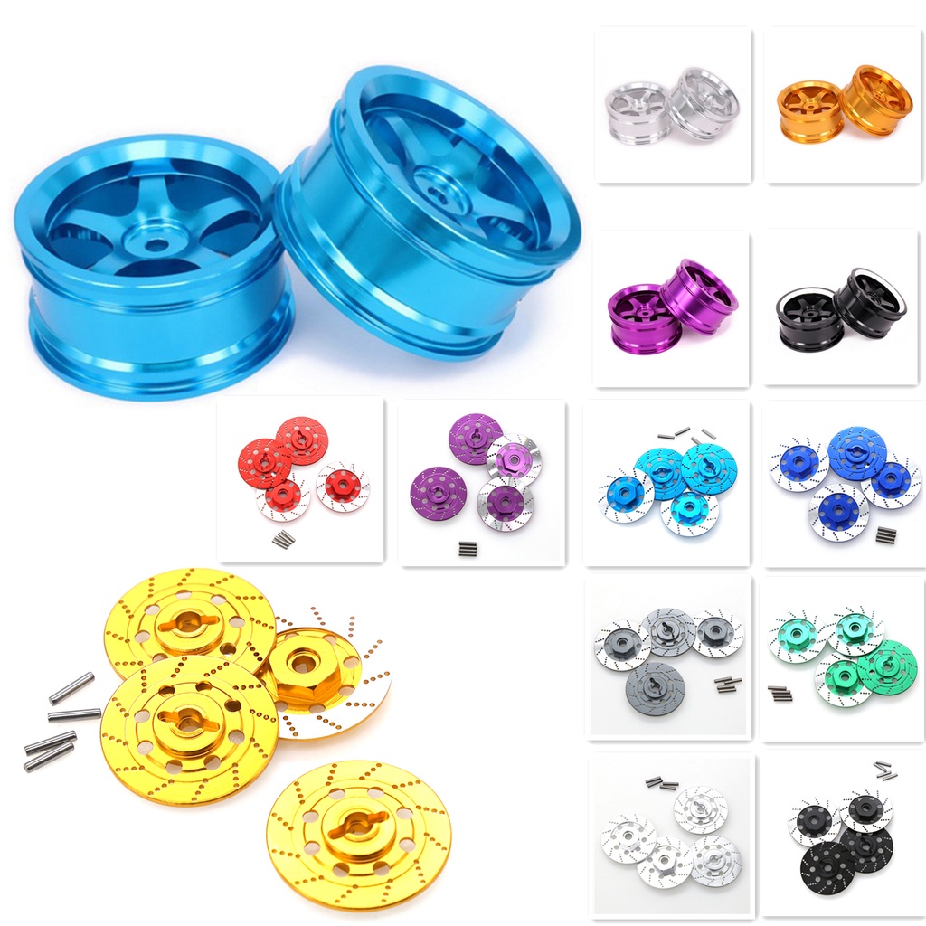 Drift Car Wheel Rim Metal Brake Disc 12mm Wheel Hex Adapter for RC Car ...