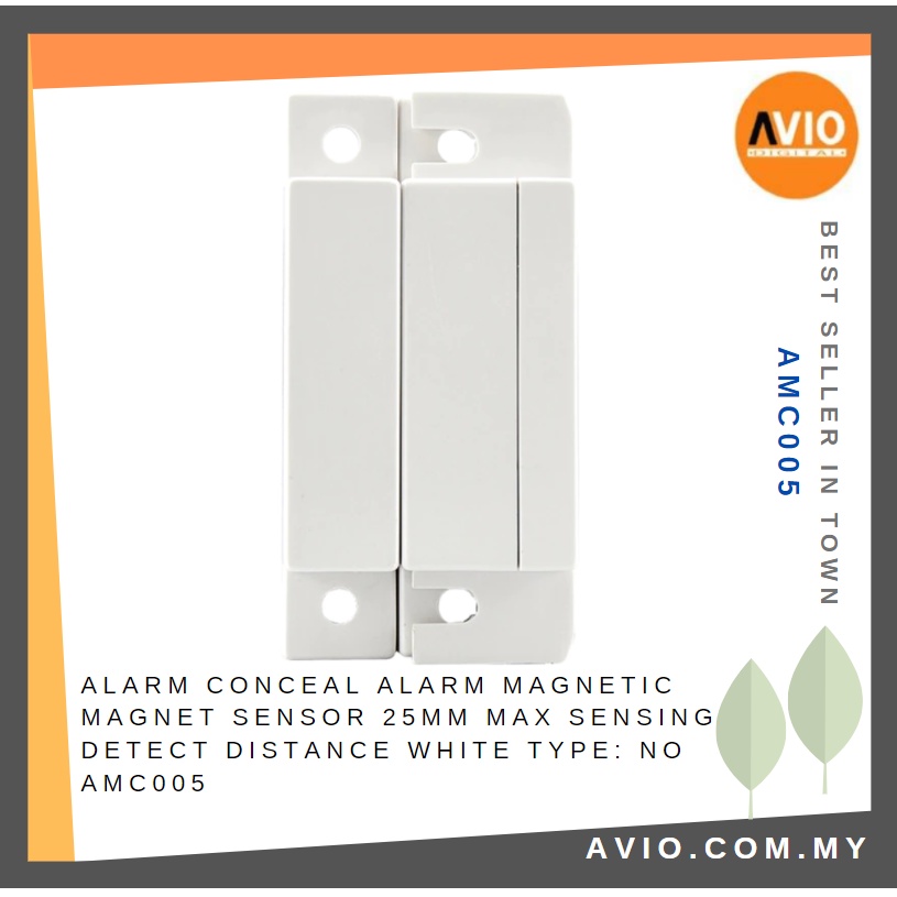 Wired Burglar Alarm Magnetic Magnet Door Sensor 25mm Max Sensing Detect ...