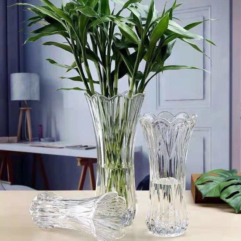 🇲🇾Ready stock Pasu kaca Transparent glass Vase Simple glass Vase Lunky ...