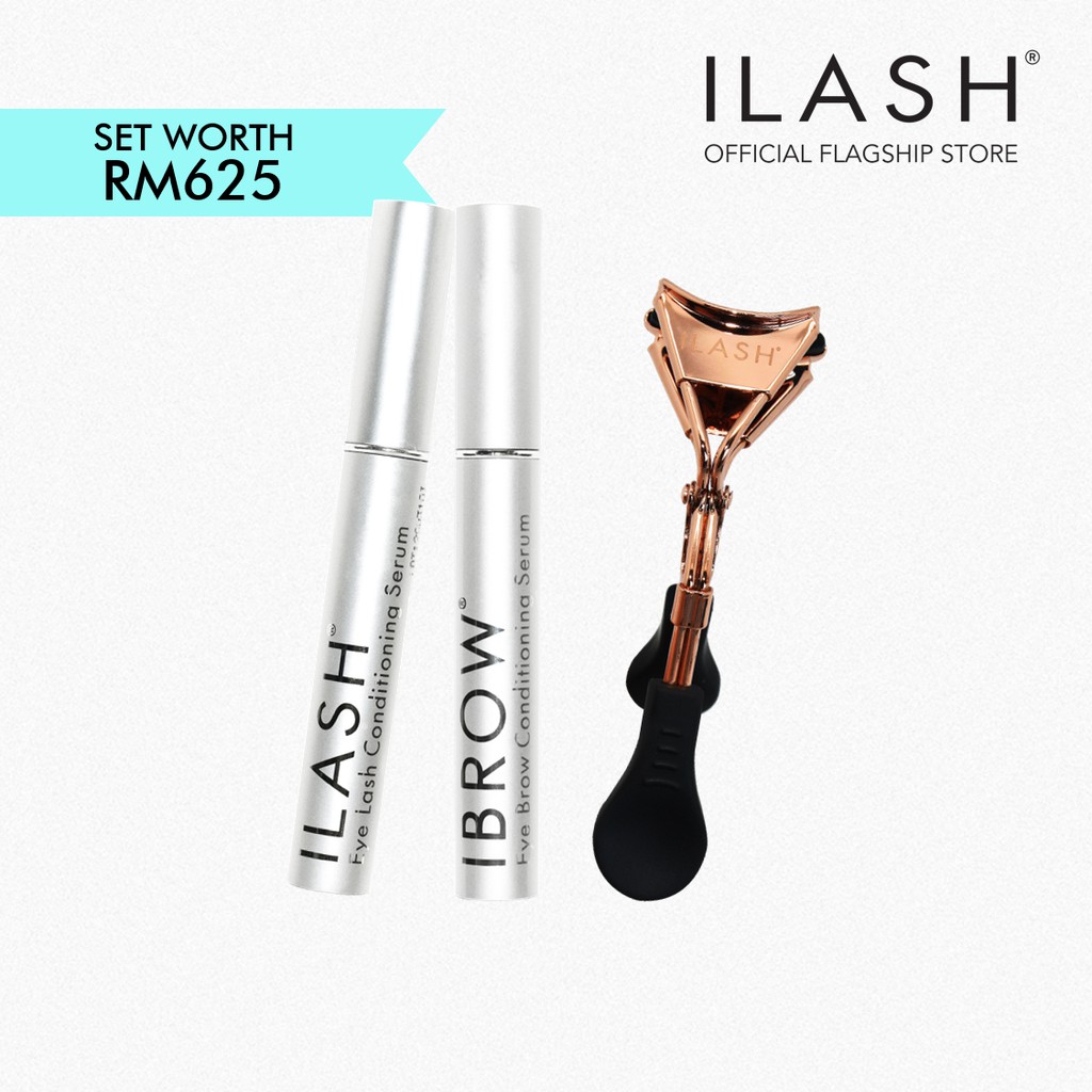 ILASH and IBROW Serum Set (worth RM625) for Longer Lashes and Bolder ...