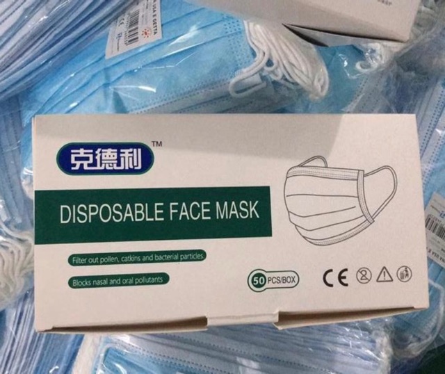 Ear Loop Face Mask 3 Ply (1 Box @ 50 pcs) | Shopee Malaysia