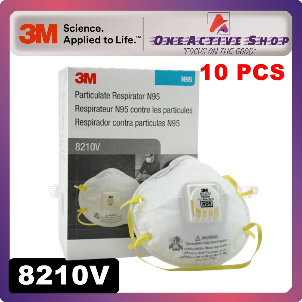 3M N95 Particulate Respirator Mask 8210V (10 PCS / BOX) | Shopee Malaysia
