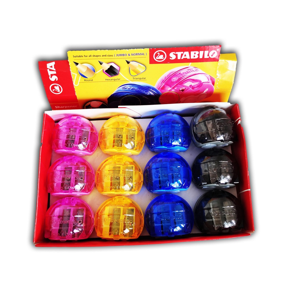 STABILO Twin-Hole Sharpener (Normal + Jumbo) | Shopee Malaysia