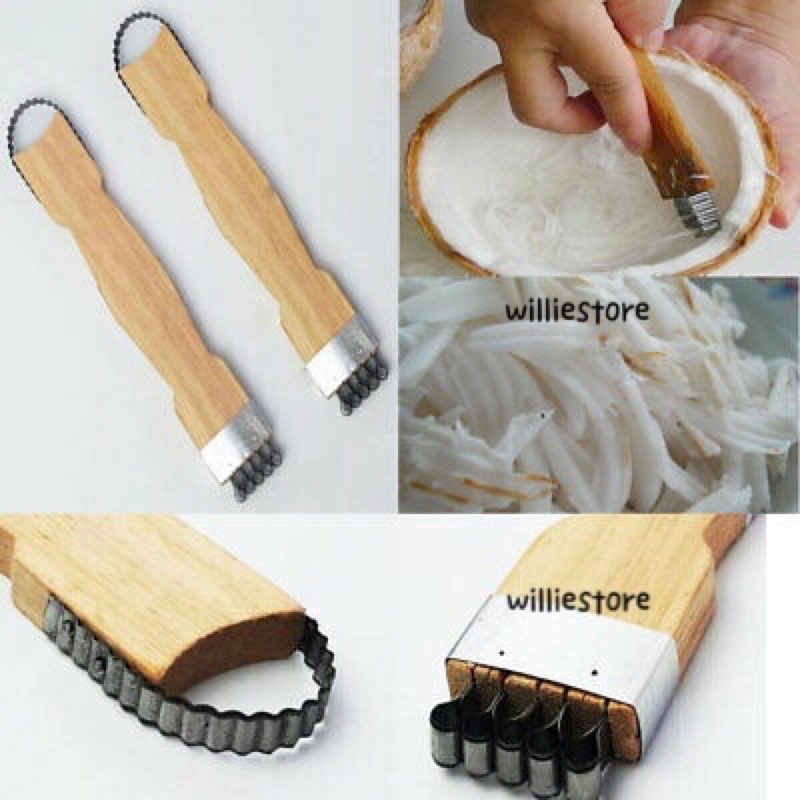 Thailand Coconut Peeler Grater/2 Ways Parut Kelapa Tangan/Kukur Kelapa ...