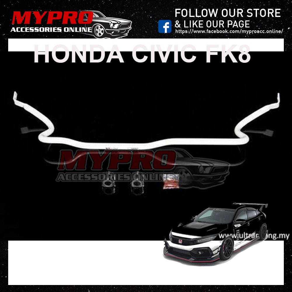 HONDA CIVIC FK8 Ultra Racing 100% Origina REAR ANTI ROLL Bar 22MM -AR22 ...