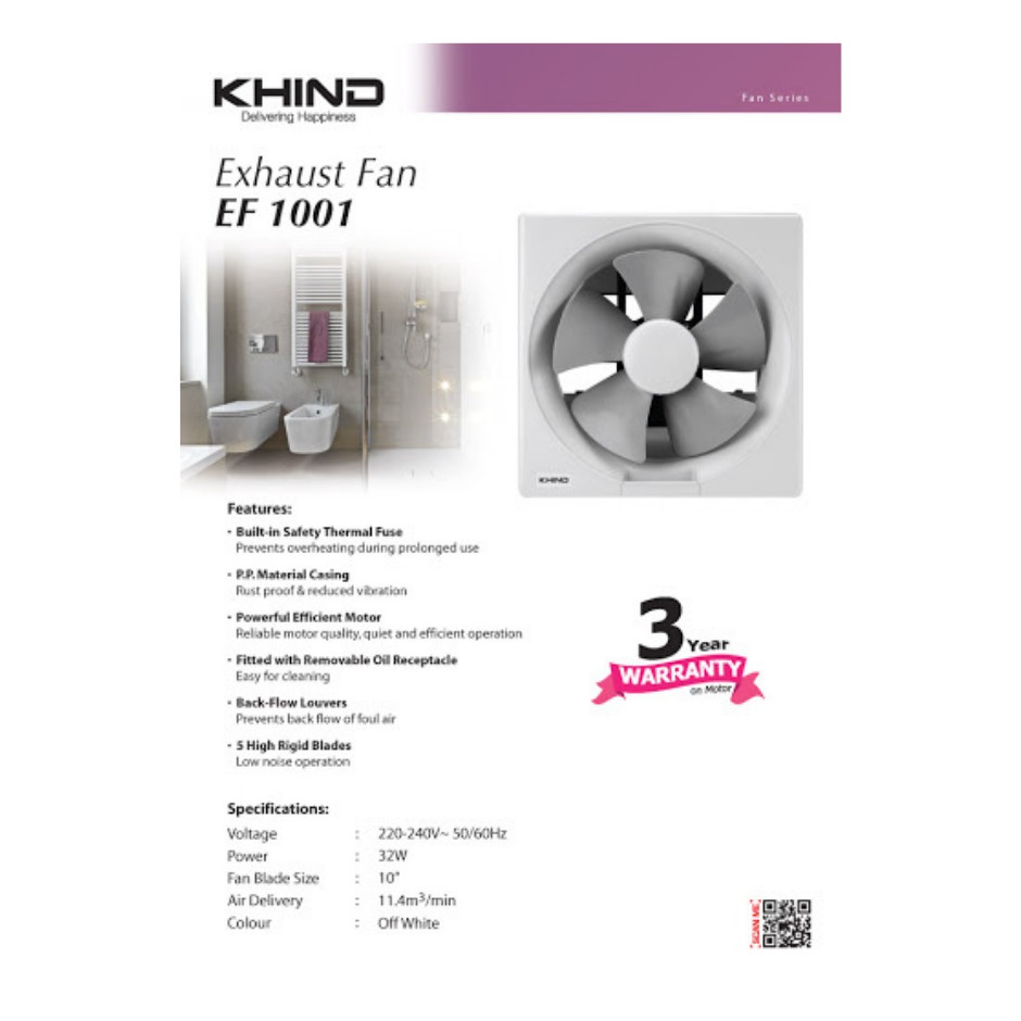 Khind 10inch Exhaust Fan EF1001 / Morgan MVF-WA100 | Shopee Malaysia