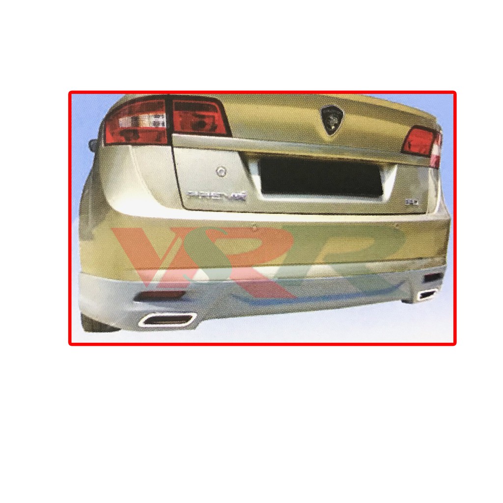 Proton Preve (2012) Sport Rear Back Bumper Skirt Skirting With Pipe ...
