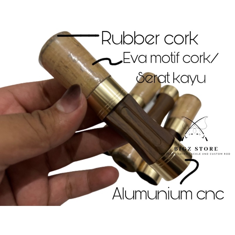 KAYU Reel SEAT WOODEN SIZE 16 SPINNING AND BC WOODEN MOTIF WITH CROWN ...