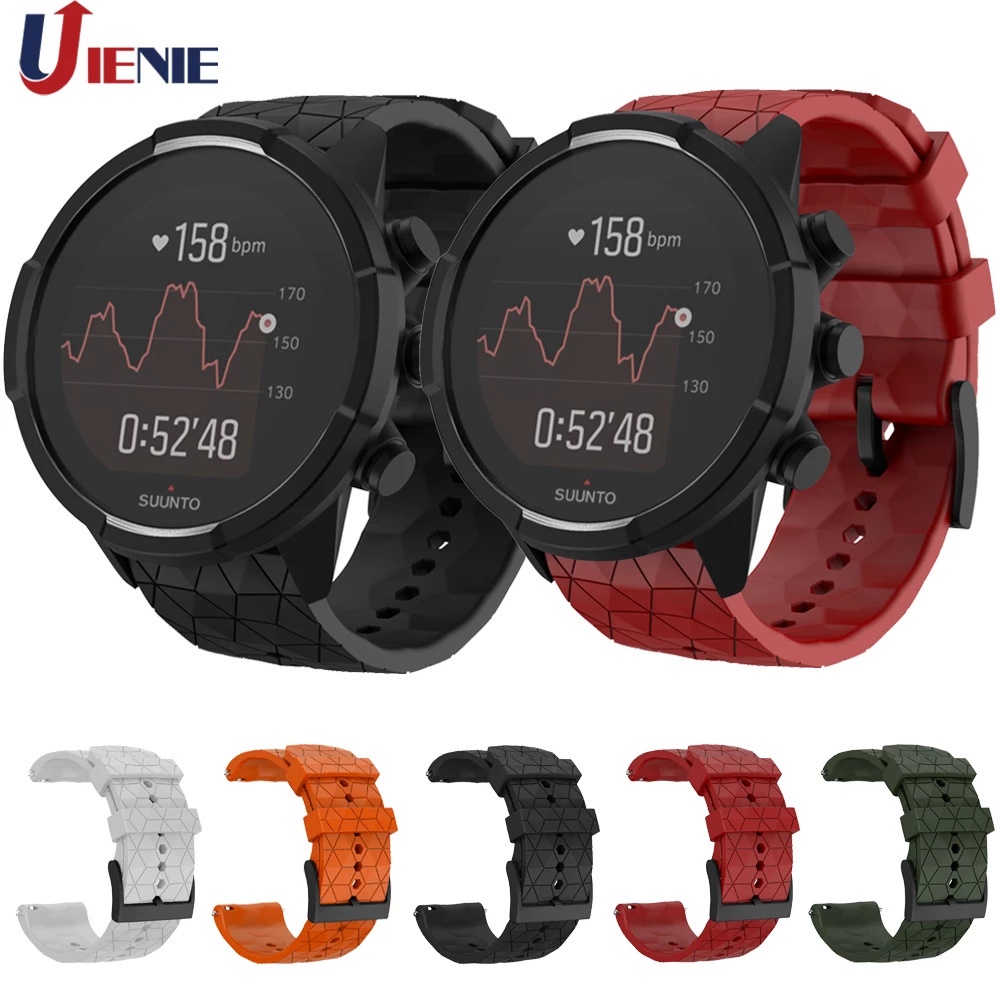 24mm Silicone Watch Band for Suunto 9 / 9 Baro / 7 / D5 Strap Bracelet ... 24mm Silicone Watch Band for Suunto 9 / 9 Baro / 7 / D5 Strap Bracelet ...