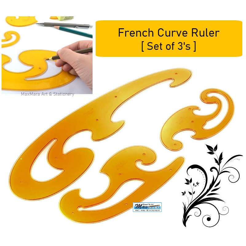 (Maxmara Art) French Curve Ruler for Engineering Drawing and Drafting ...